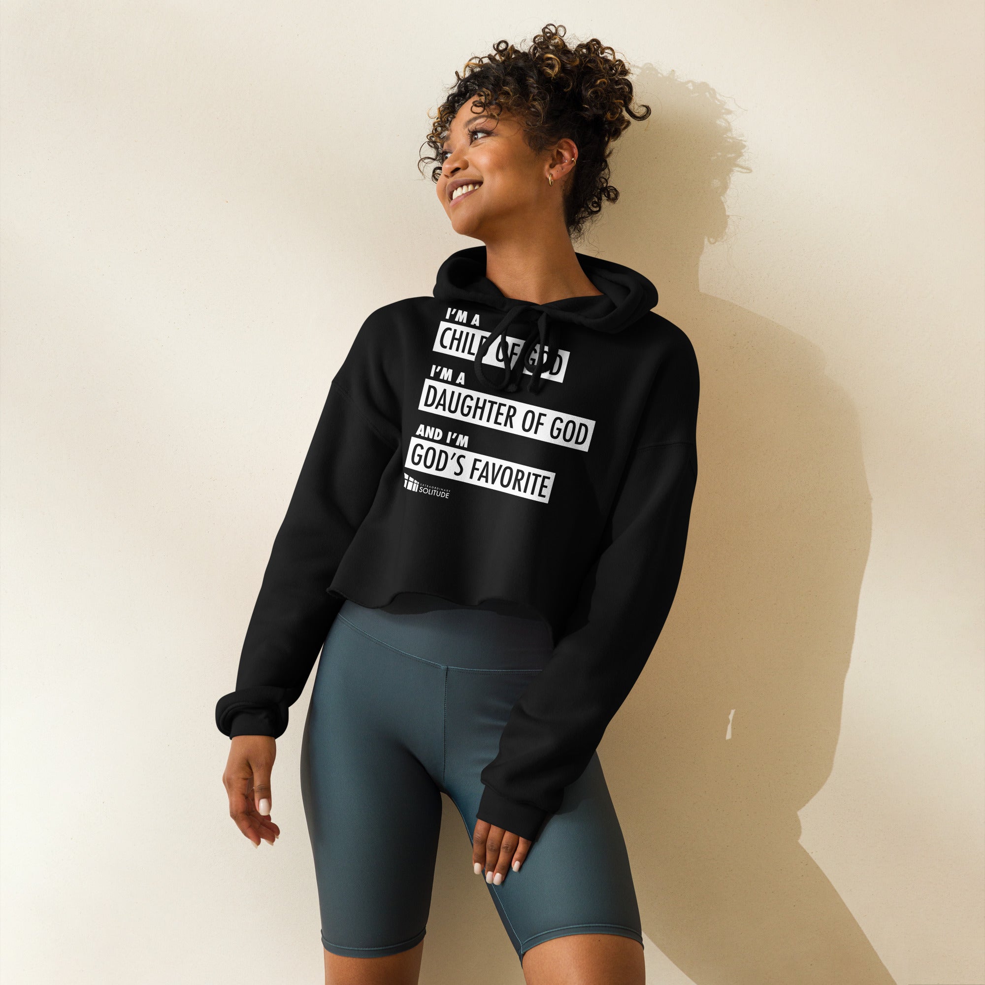 "God's Favorite" - Crop Hoodie – Extraordinary Solitude